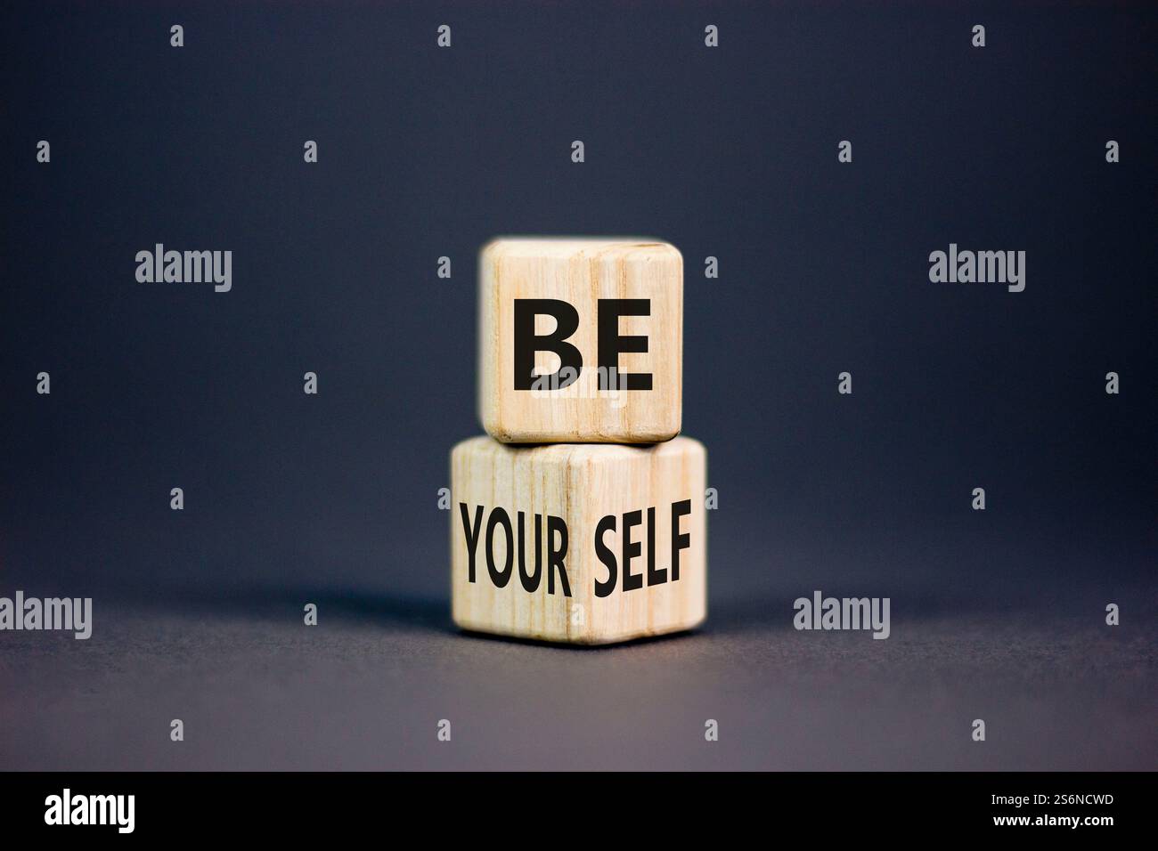 Motivational be yourself symbol. Concept words Be yourself on beautiful ...