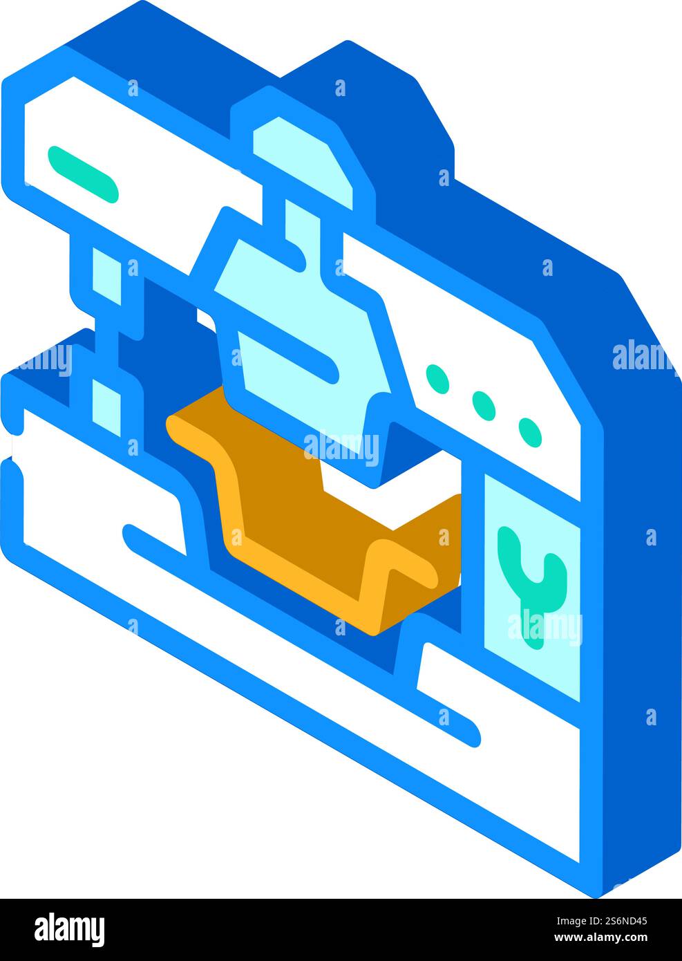 production goods isometric icon vector. production goods sign. isolated ...