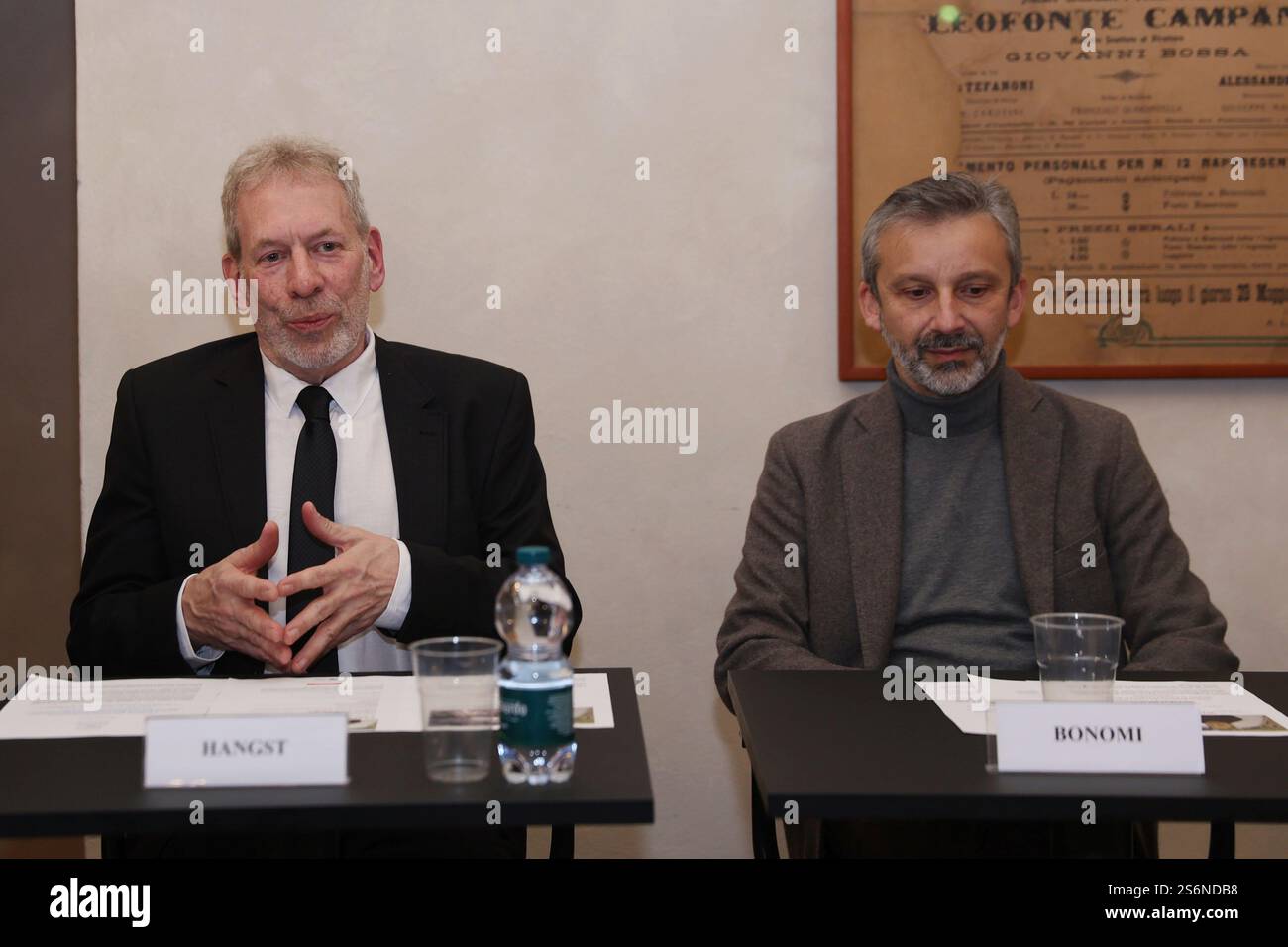 Brescia, Italia. 17th Jan, 2025. Jeffrey Scott Hangst e Germano Bonomi ...