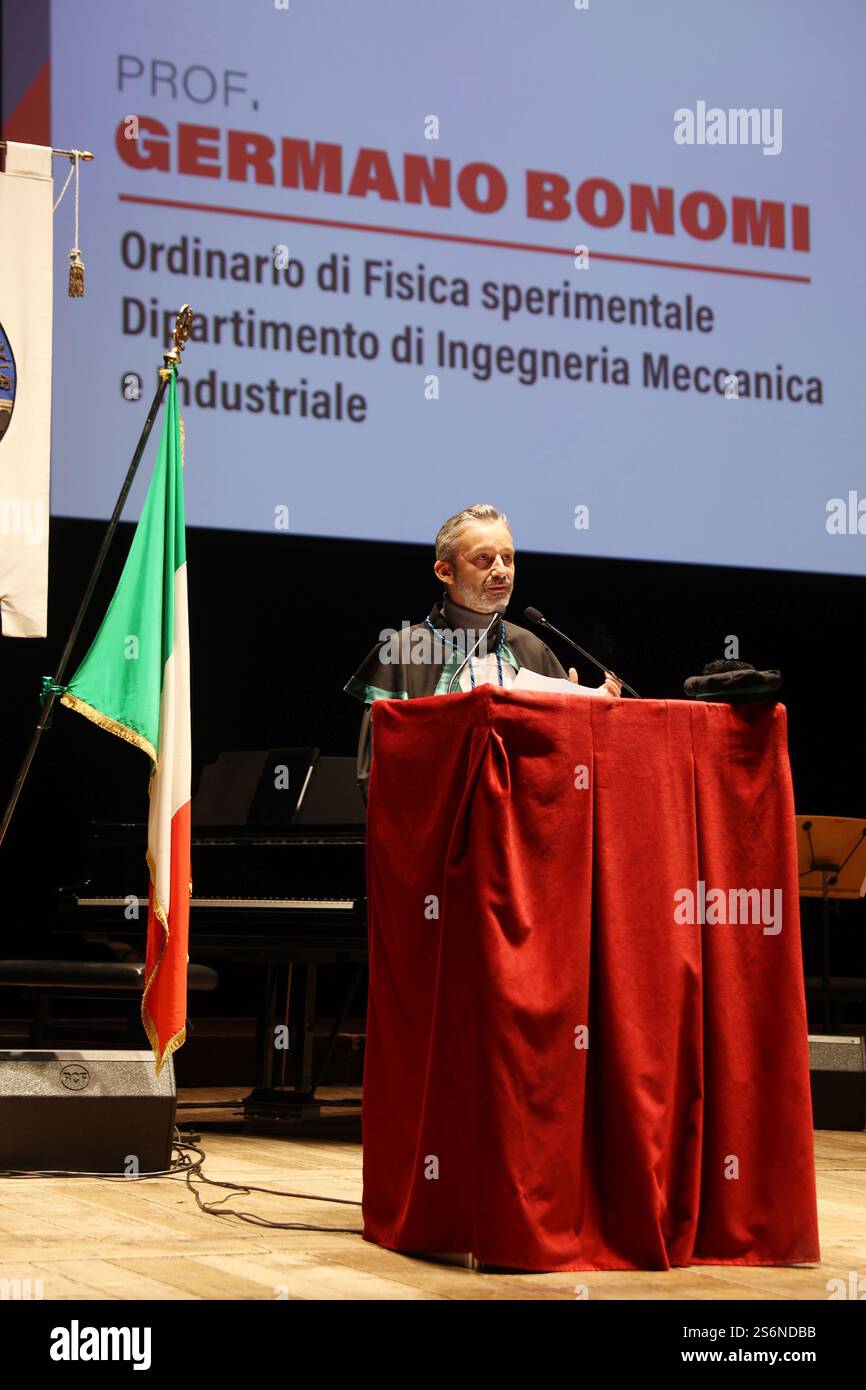 Brescia, Italia. 17th Jan, 2025. Germano Bonomi, Laurea Magistrale ...