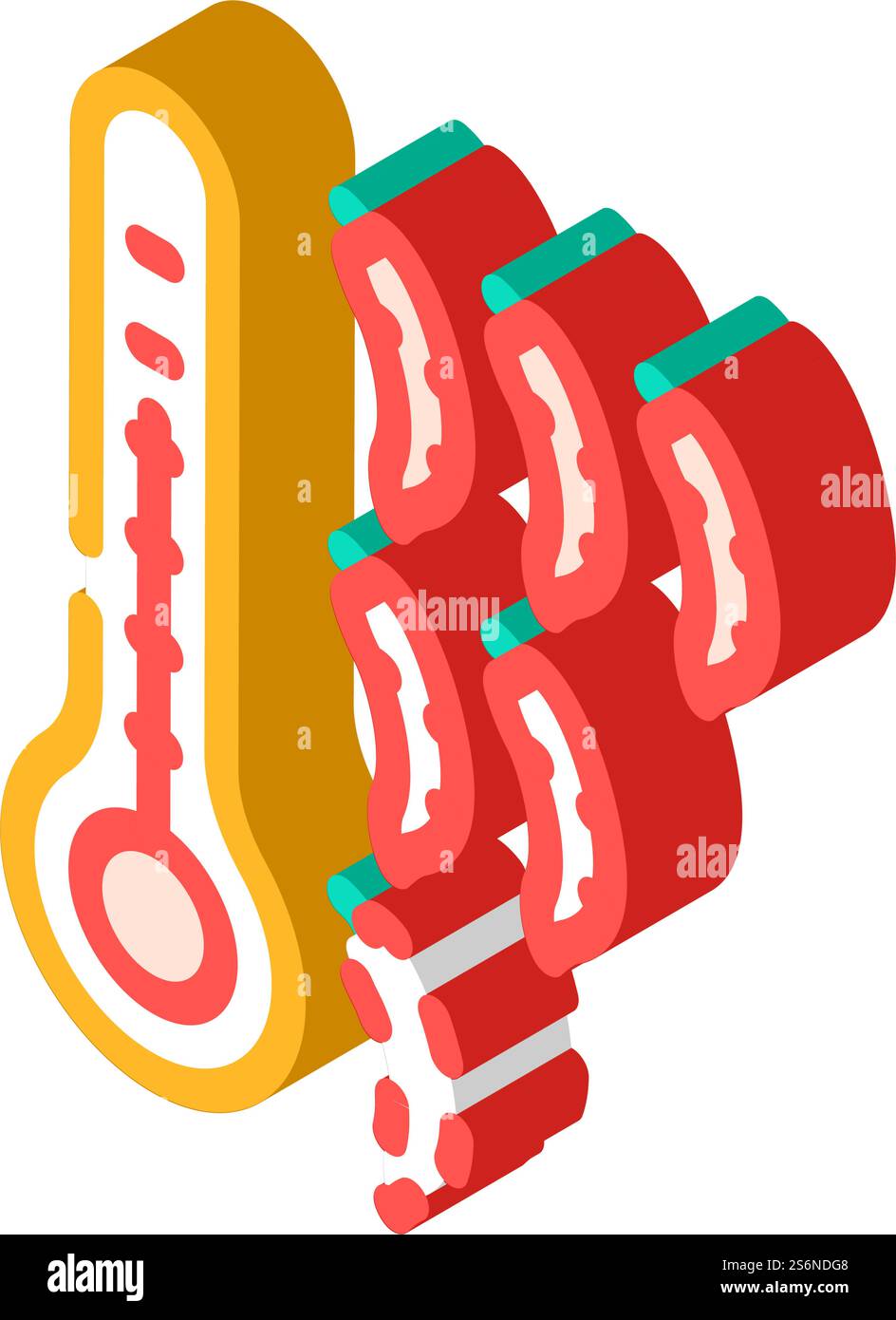 chilli pepper spice scale isometric icon vector. chilli pepper spice ...