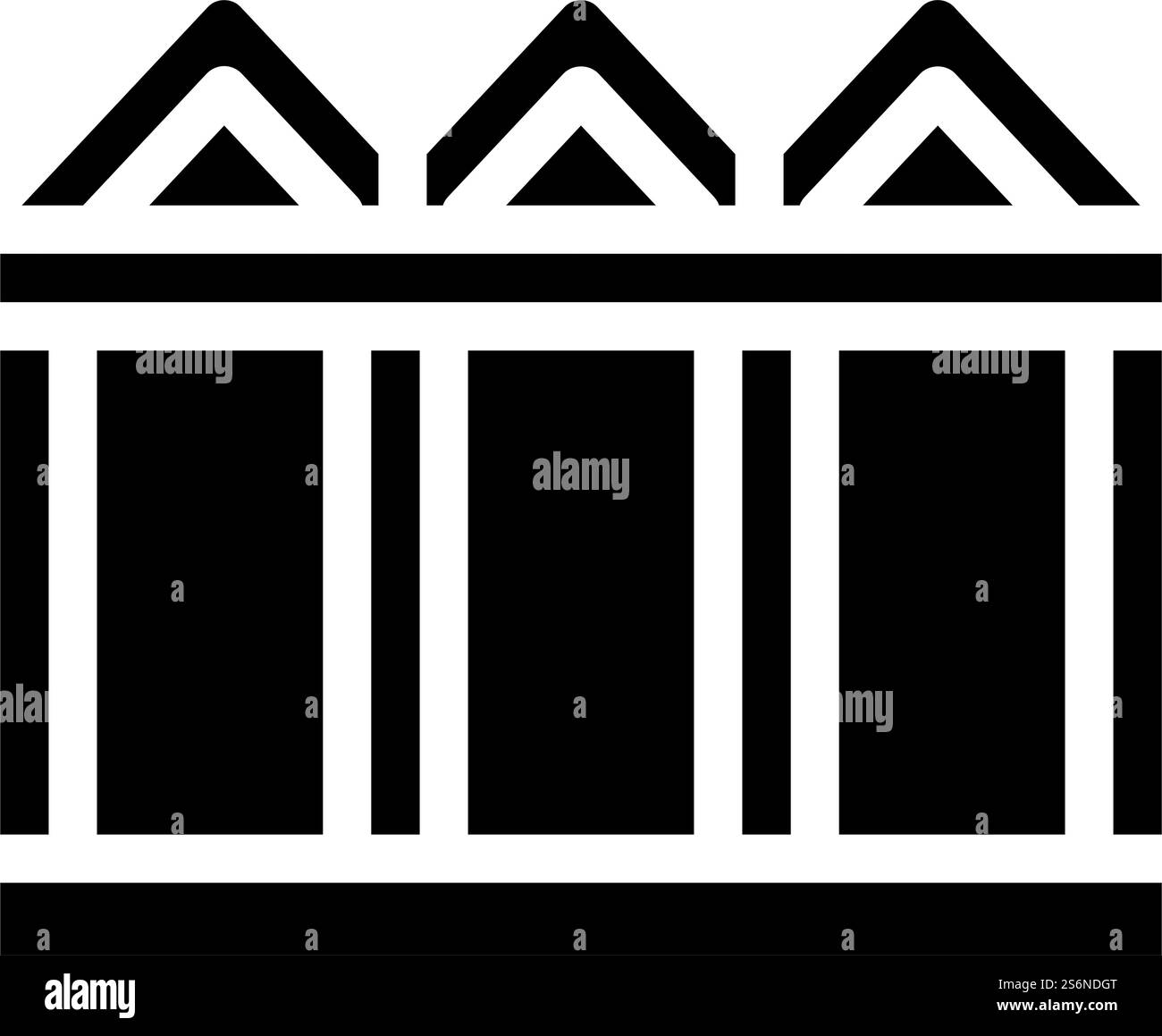construction metallic material frame glyph icon vector. construction ...