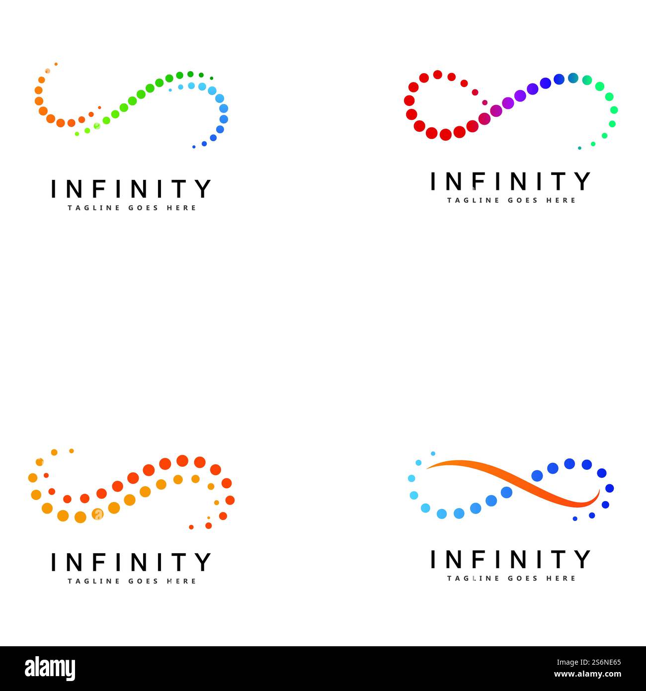 Infinity loop symbol logo icon design template. Vector color emblem ...