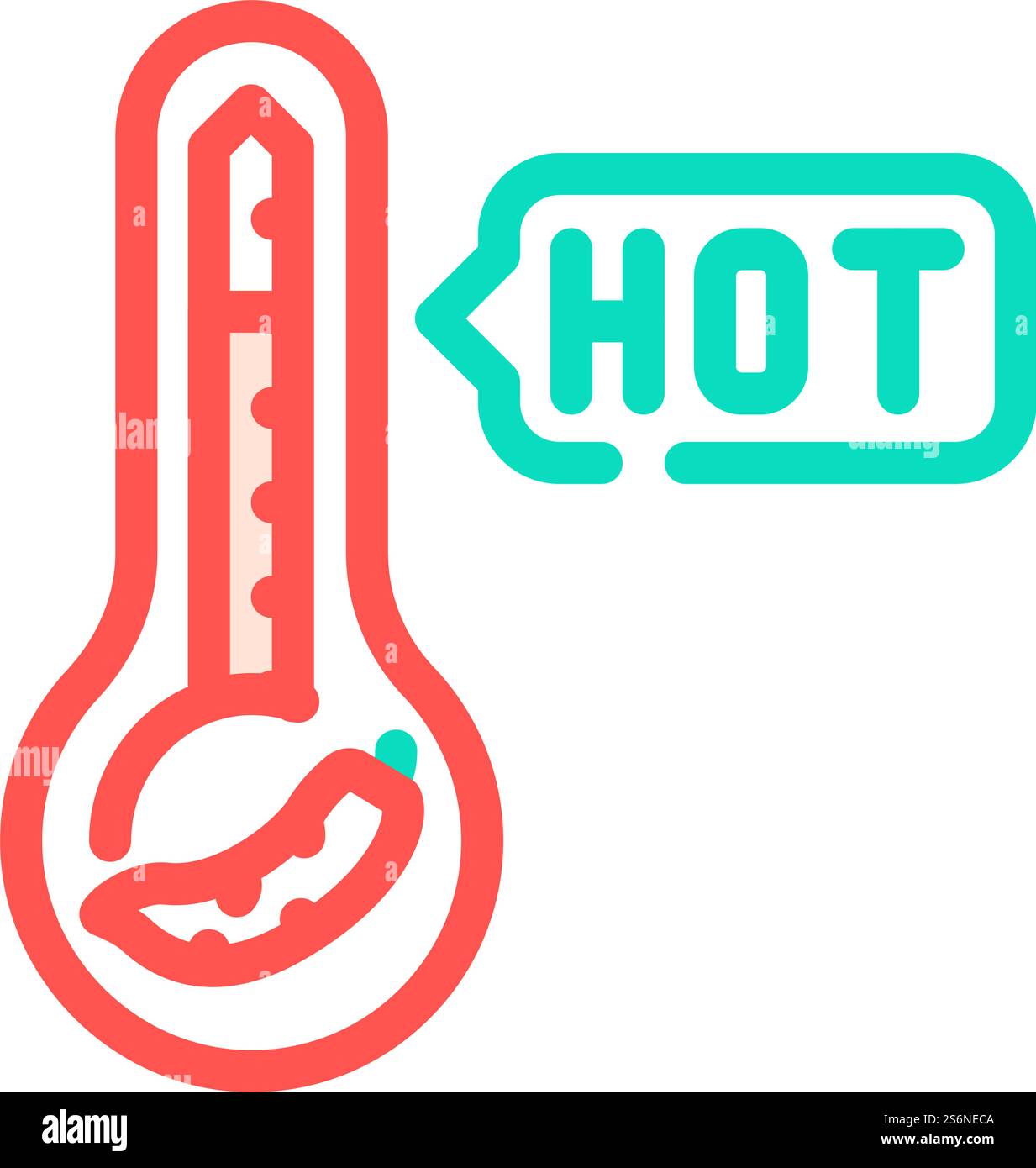 hot pepper spice scale color icon vector. hot pepper spice scale sign ...