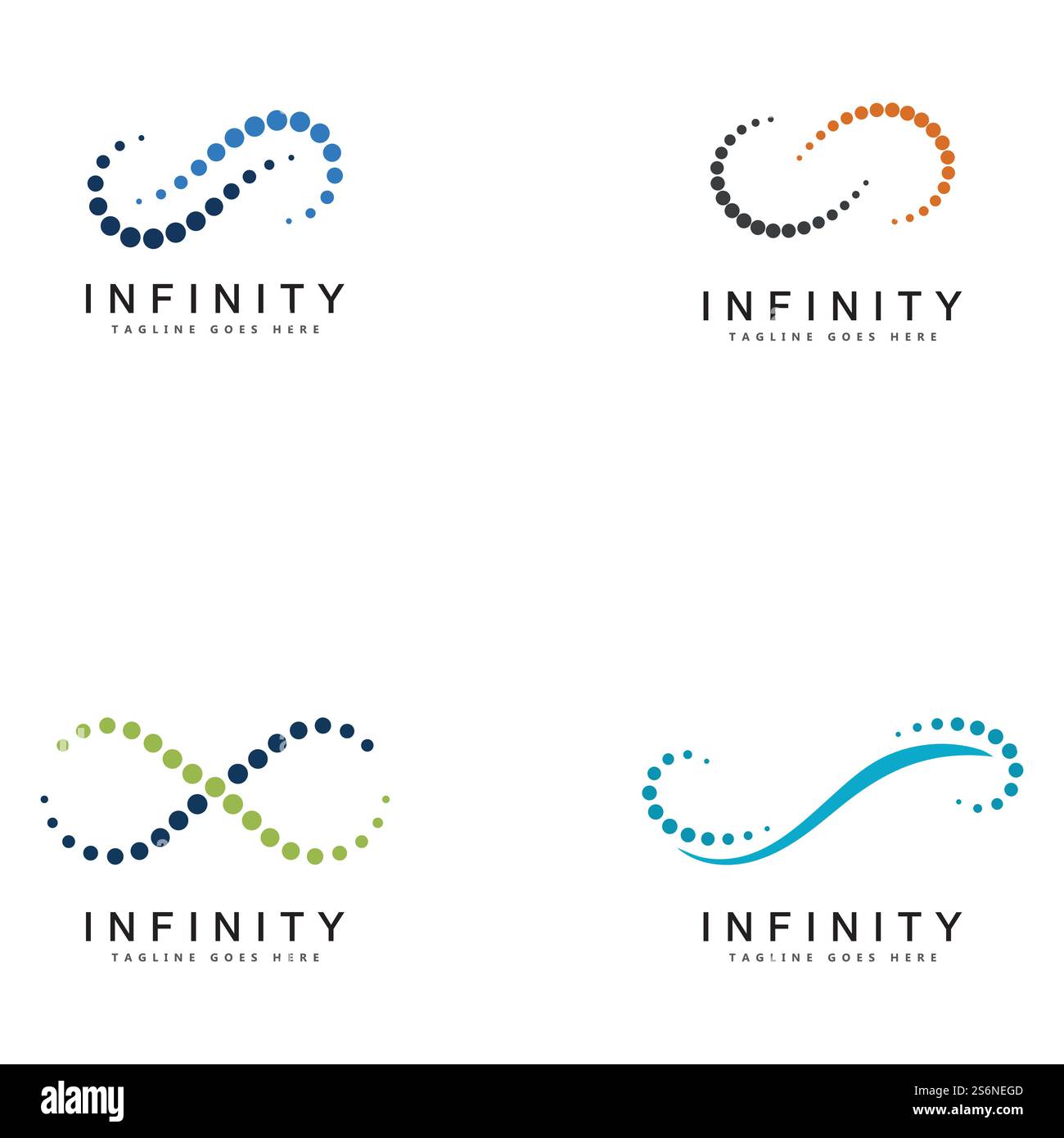 Infinity loop symbol logo icon design template. Vector color emblem ...