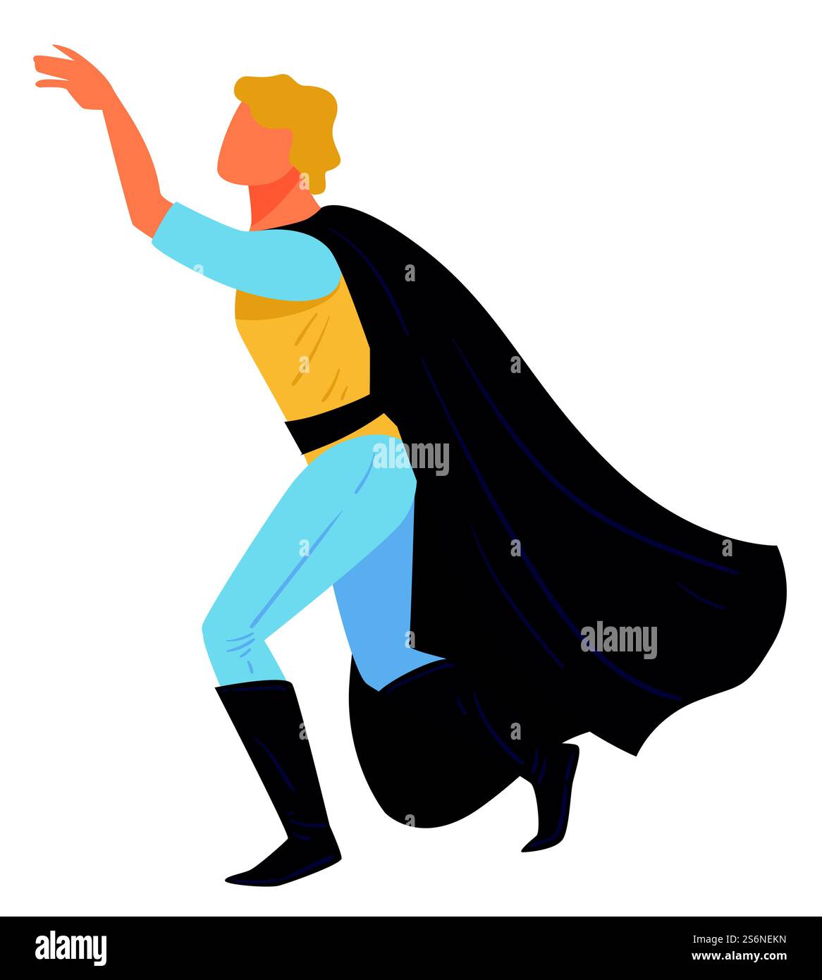 Superman heroic character wearing distinctive costume with cape and ...