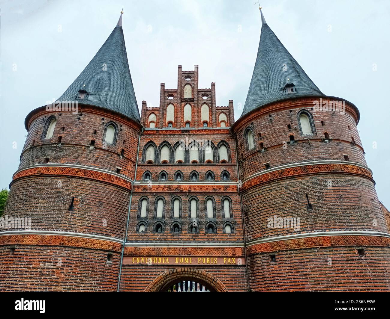 The historic Holsten Gate in Lübeck Stock Photo - Alamy