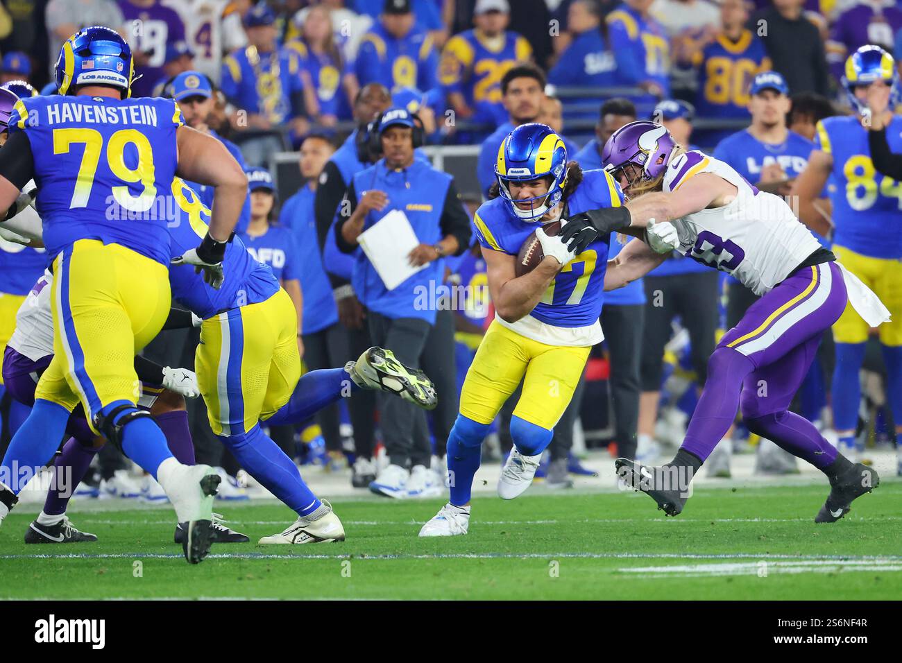 Glendale, USA. 13th Jan, 2025. Los Angeles Rams wide receiver Puka ...