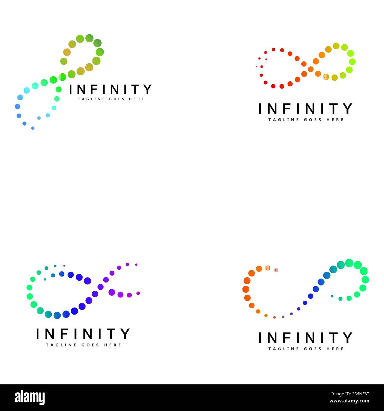 Infinity loop symbol logo icon design template. Vector color emblem ...