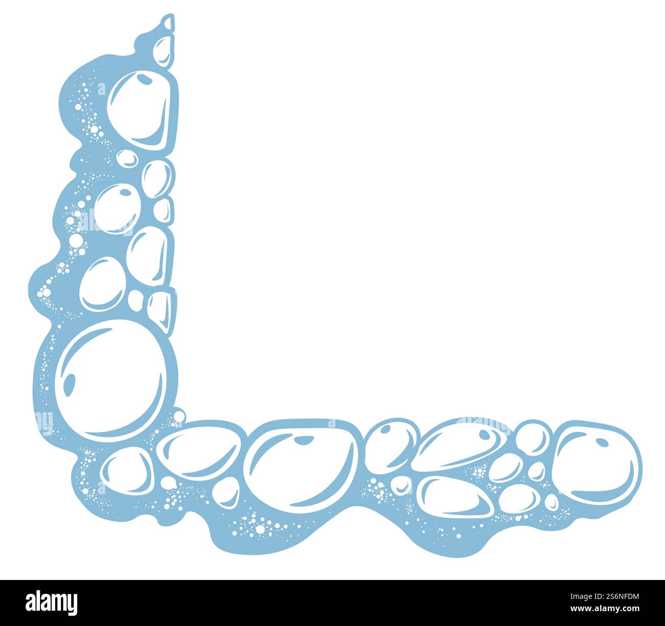 Bubbles Border Corner