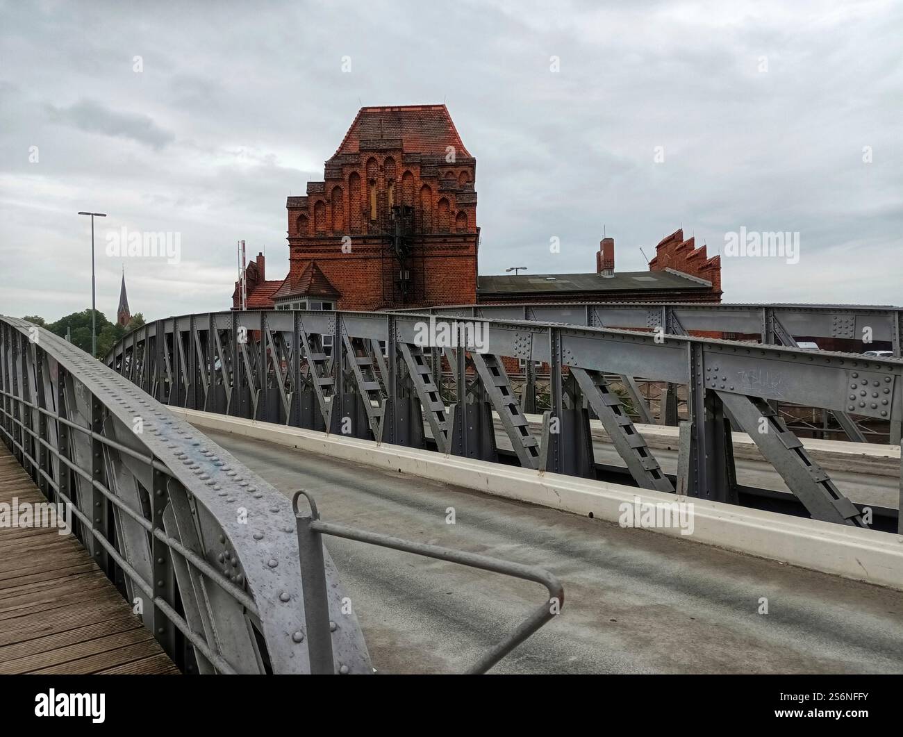 Old swing bridge and bridge keeper's house in Lübeck Stock Photo - Alamy