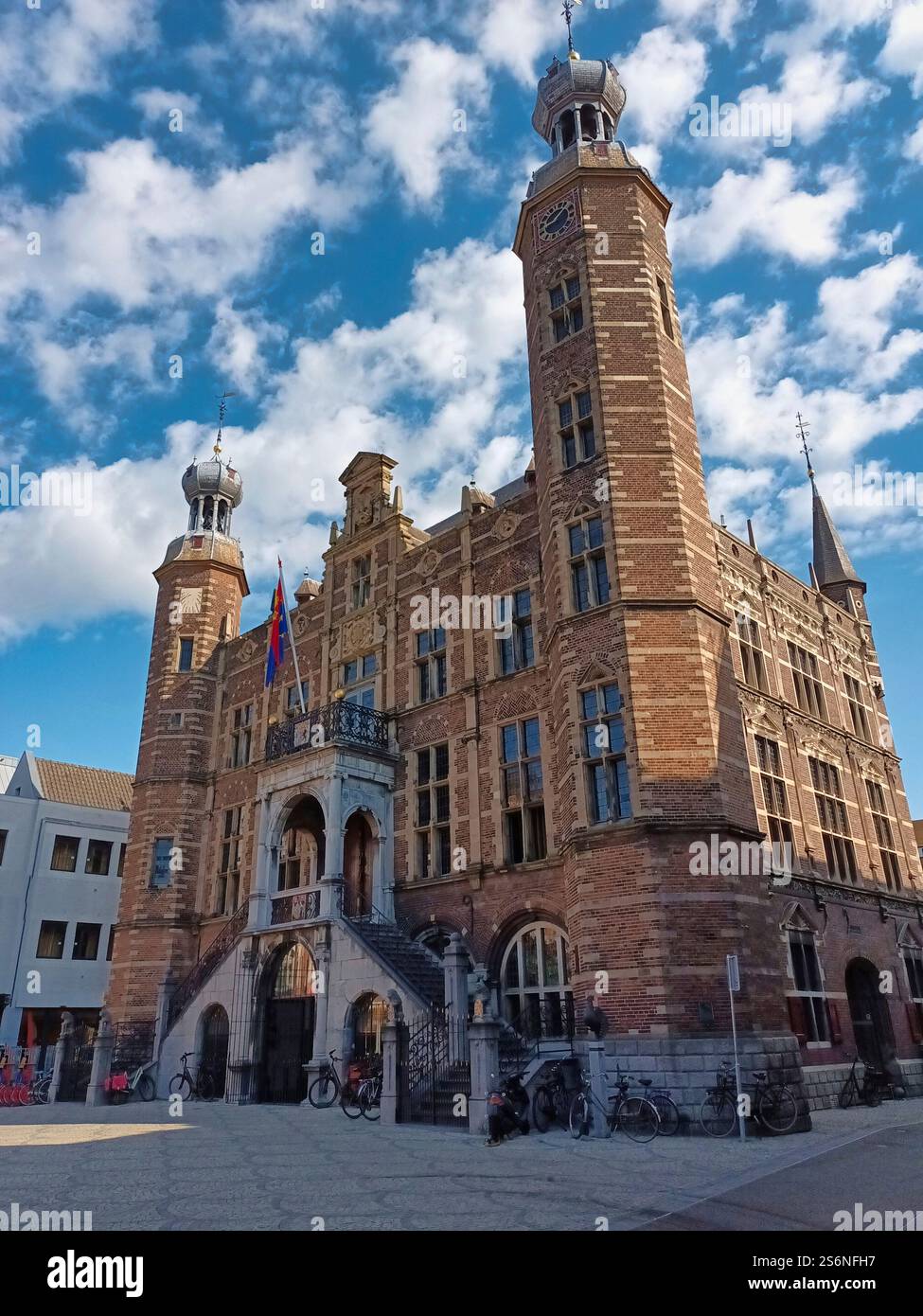 View of the market square and the historic town hall of Venlo Stock ...