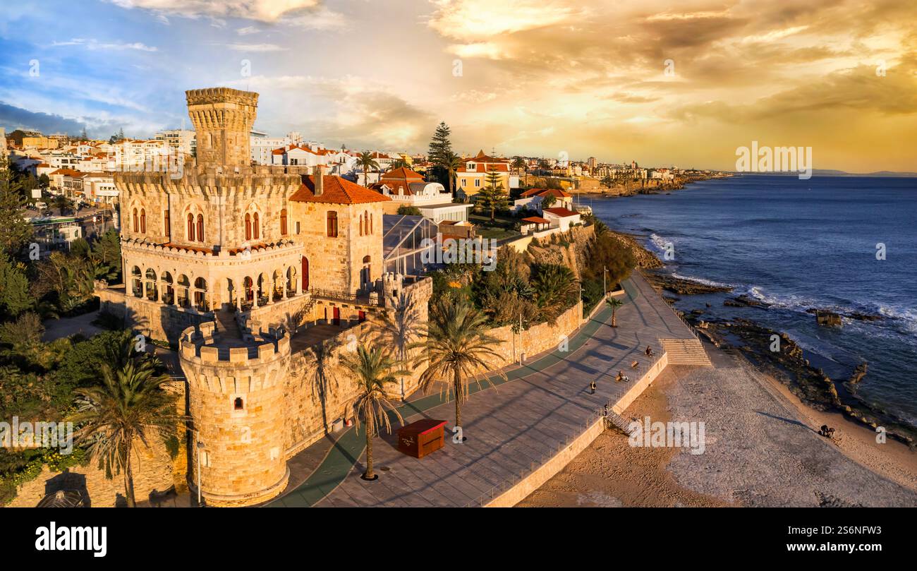 Portugal atlantic coast cascais sunset hi-res stock photography and ...