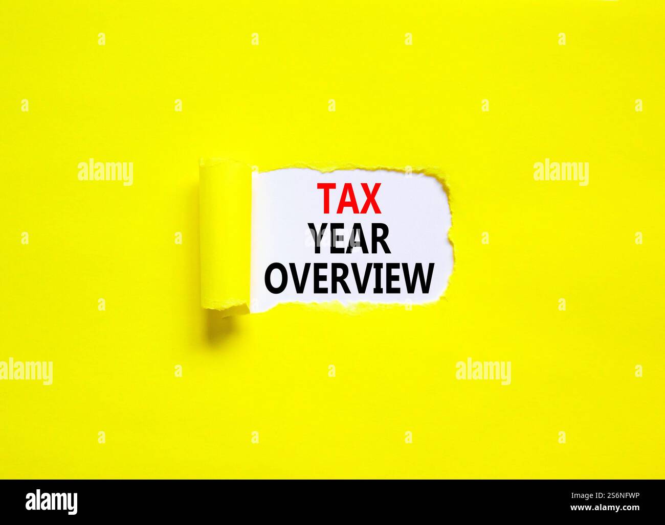 Tax year overview symbol. Concept words Tax year overview on beautiful ...