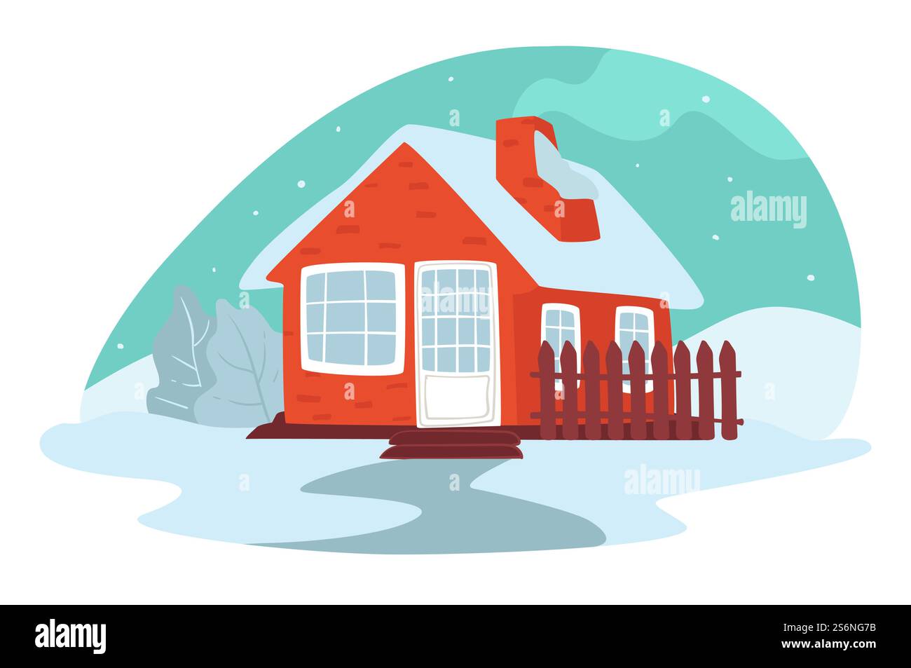 Old house fence in Cut Out Stock Images & Pictures - Alamy