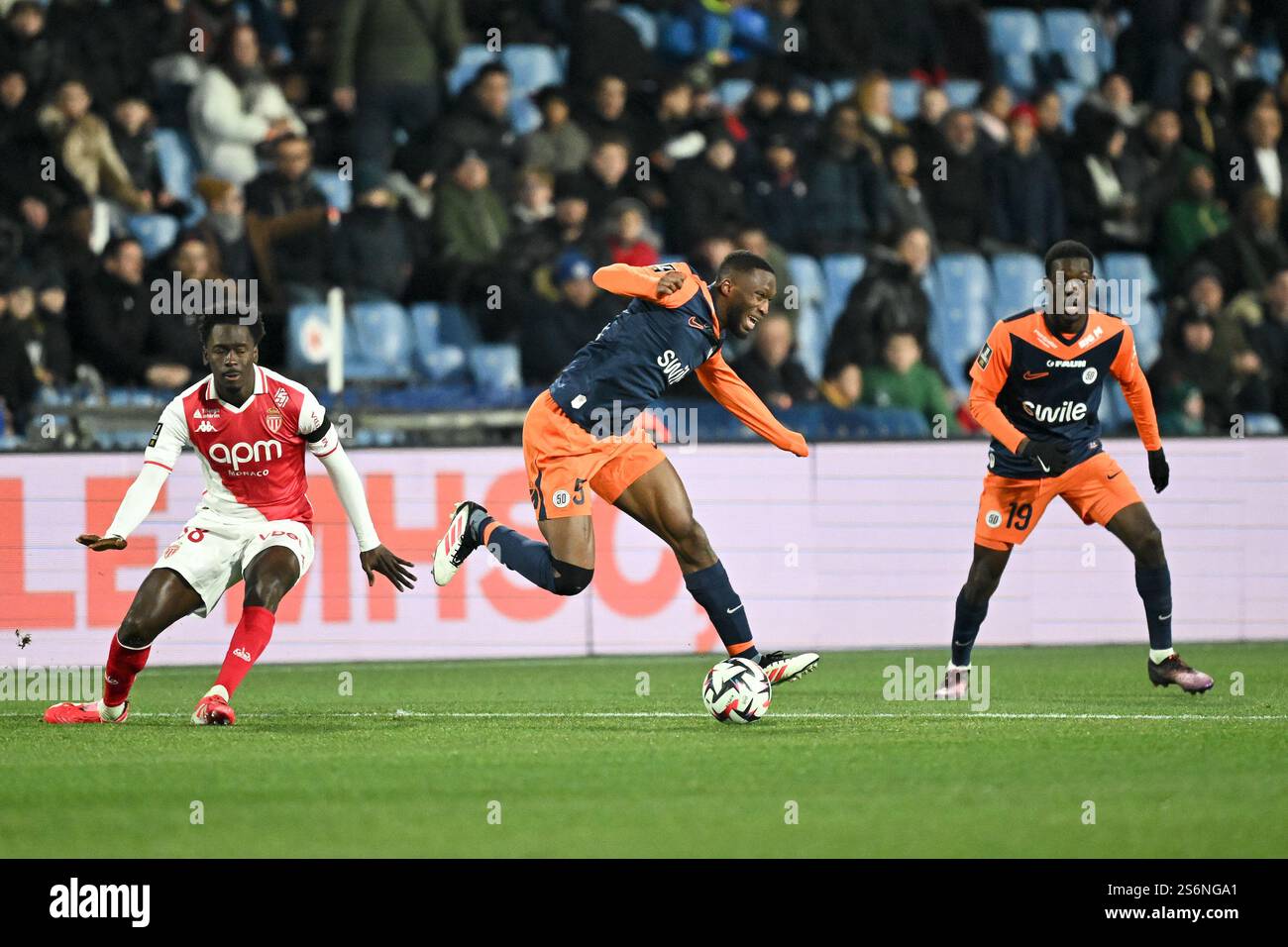 19 Rabby NZINGOULA (mhsc) - 05 Modibo SAGNAN (mhsc) during the Ligue 1 ...