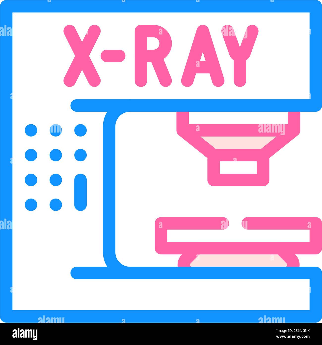 x-ray electronic equipment color icon vector. x-ray electronic ...
