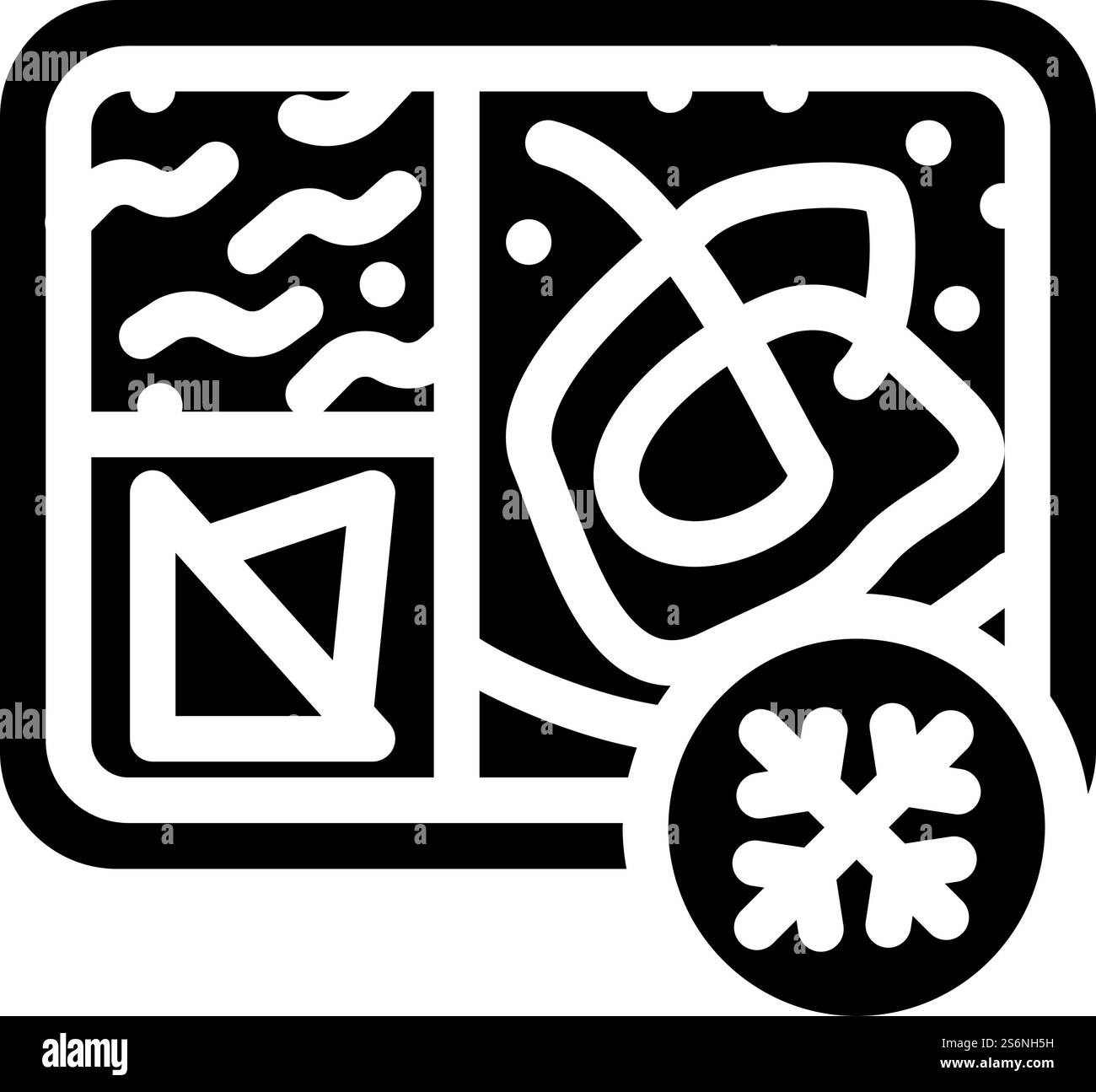 frozen lunch glyph icon vector. frozen lunch sign. isolated contour ...
