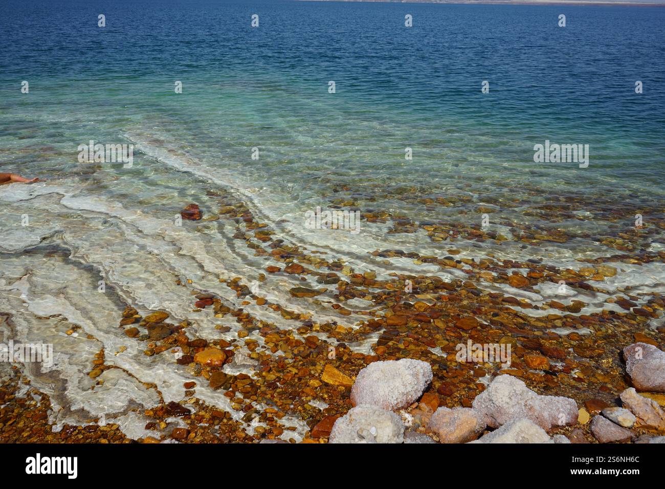 Salt Crystals and Clear Water at the Dead Sea Stock Photo - Alamy