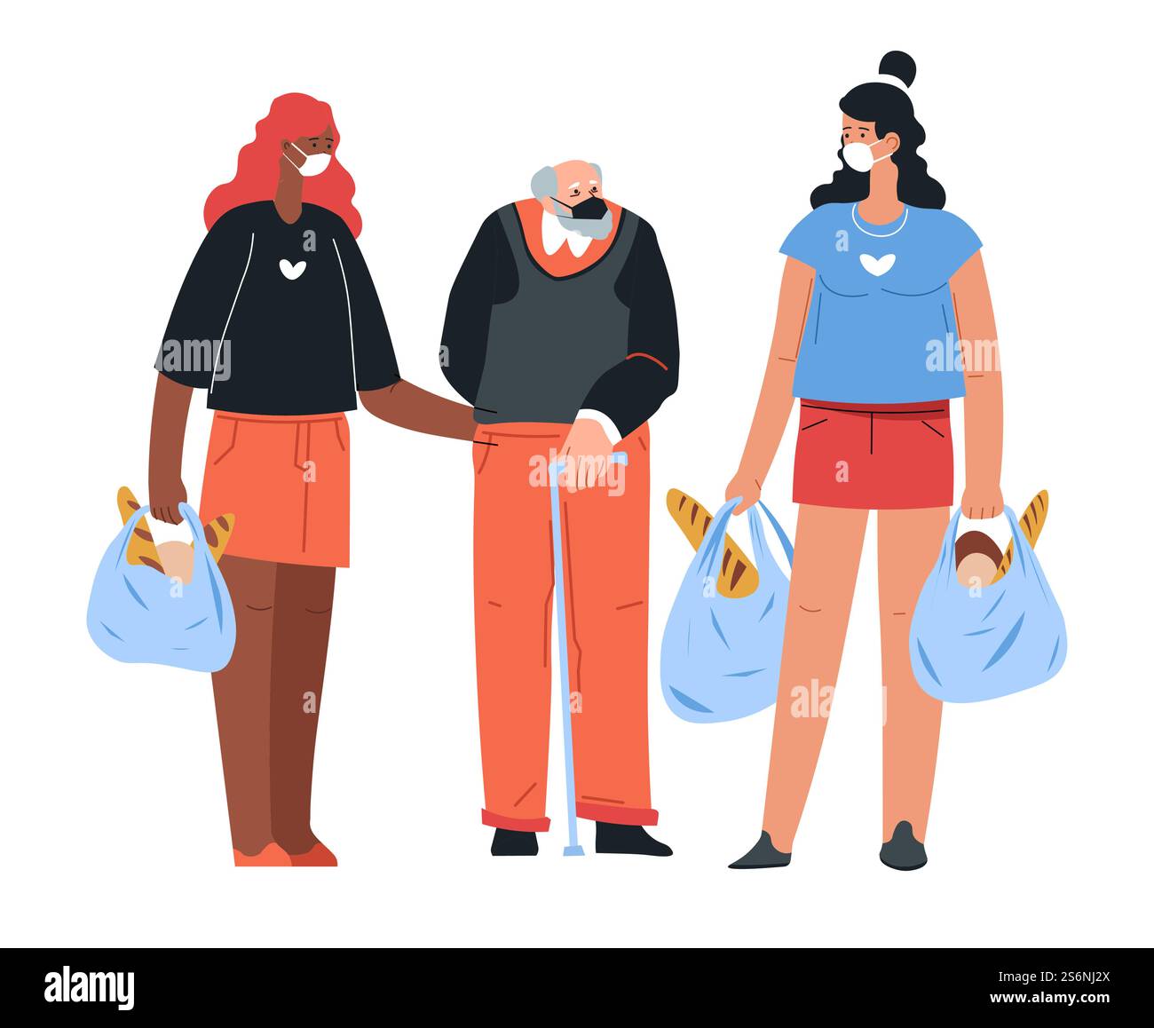 Man helping woman carry her bags hi-res stock photography and images ...