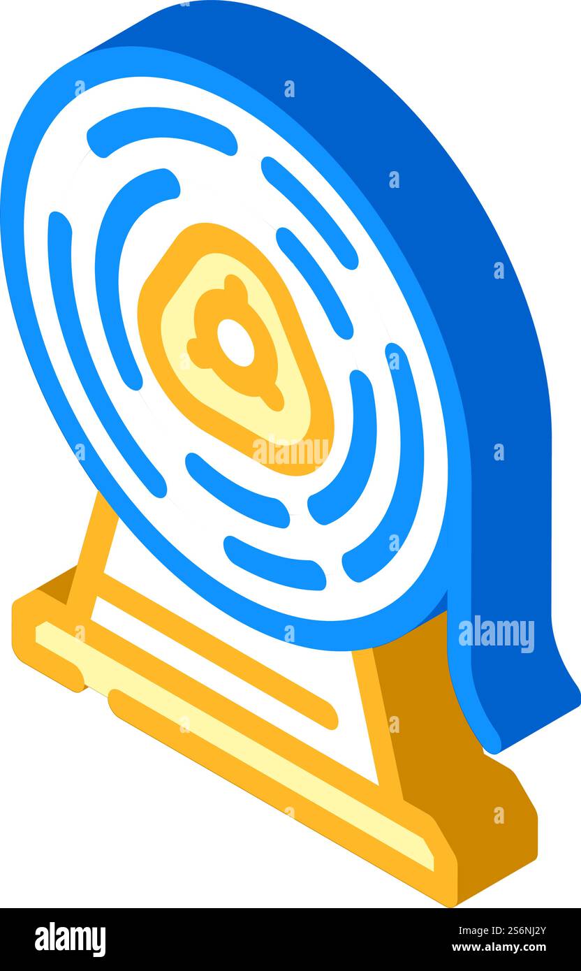 metal list roll isometric icon vector. metal list roll sign. isolated ...