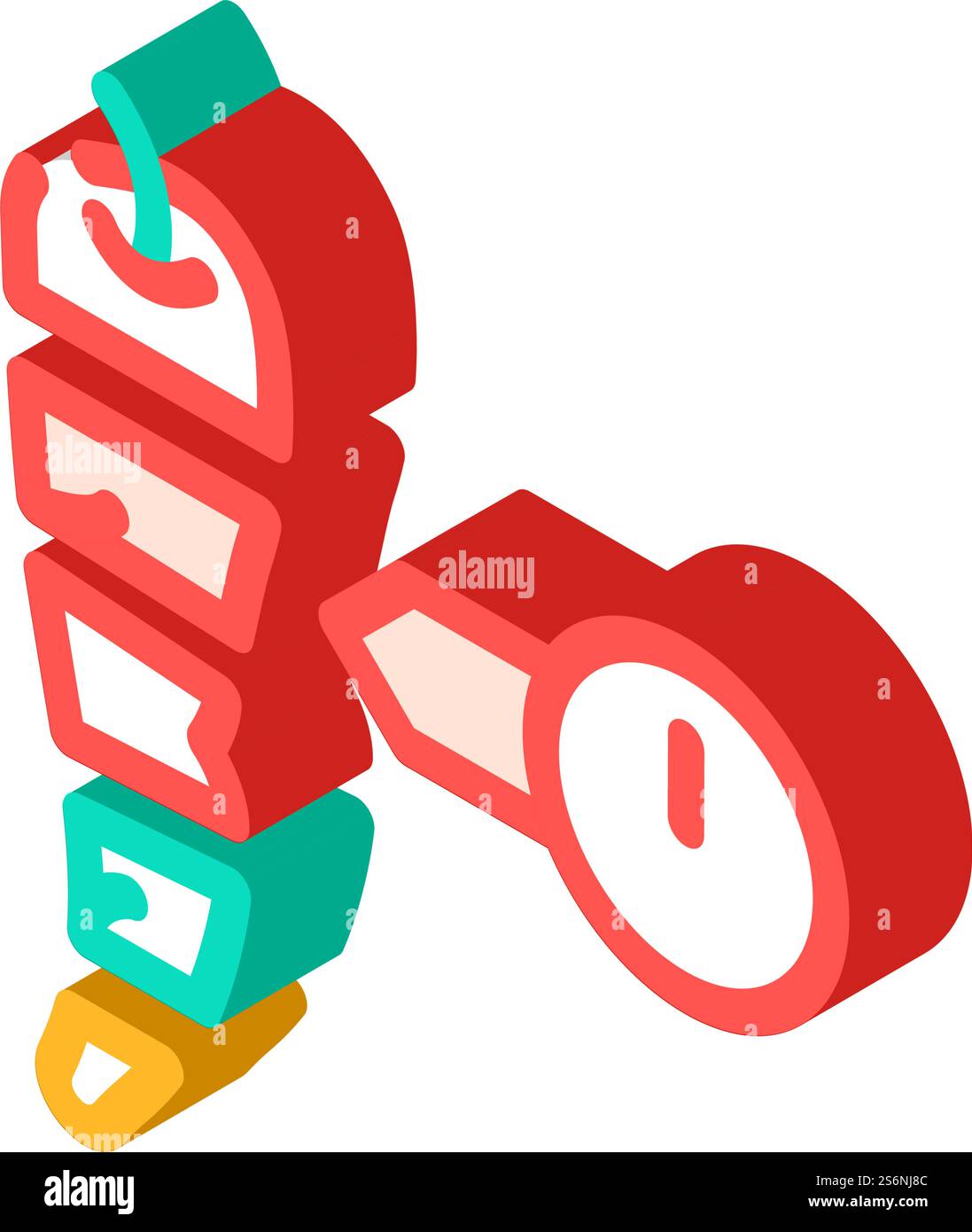 cut pepper spice scale isometric icon vector. cut pepper spice scale ...