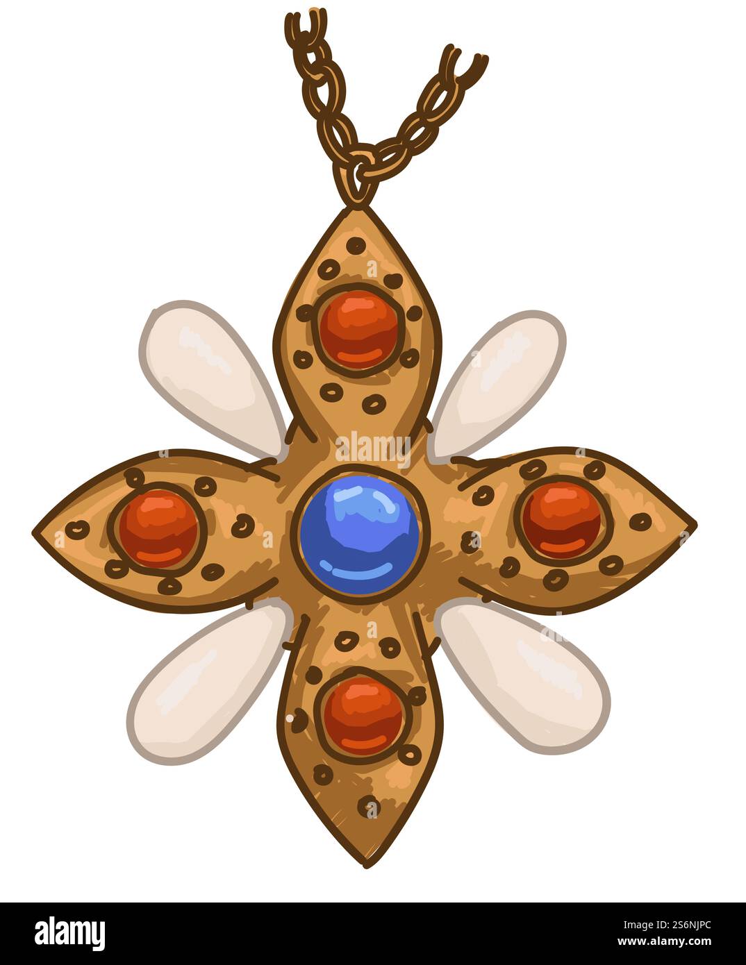 Cross in chain hi-res stock photography and images - Alamy