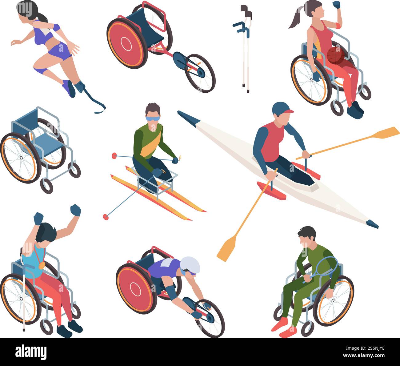 Paralympic games. Athletic disability persons in olympic sport ...