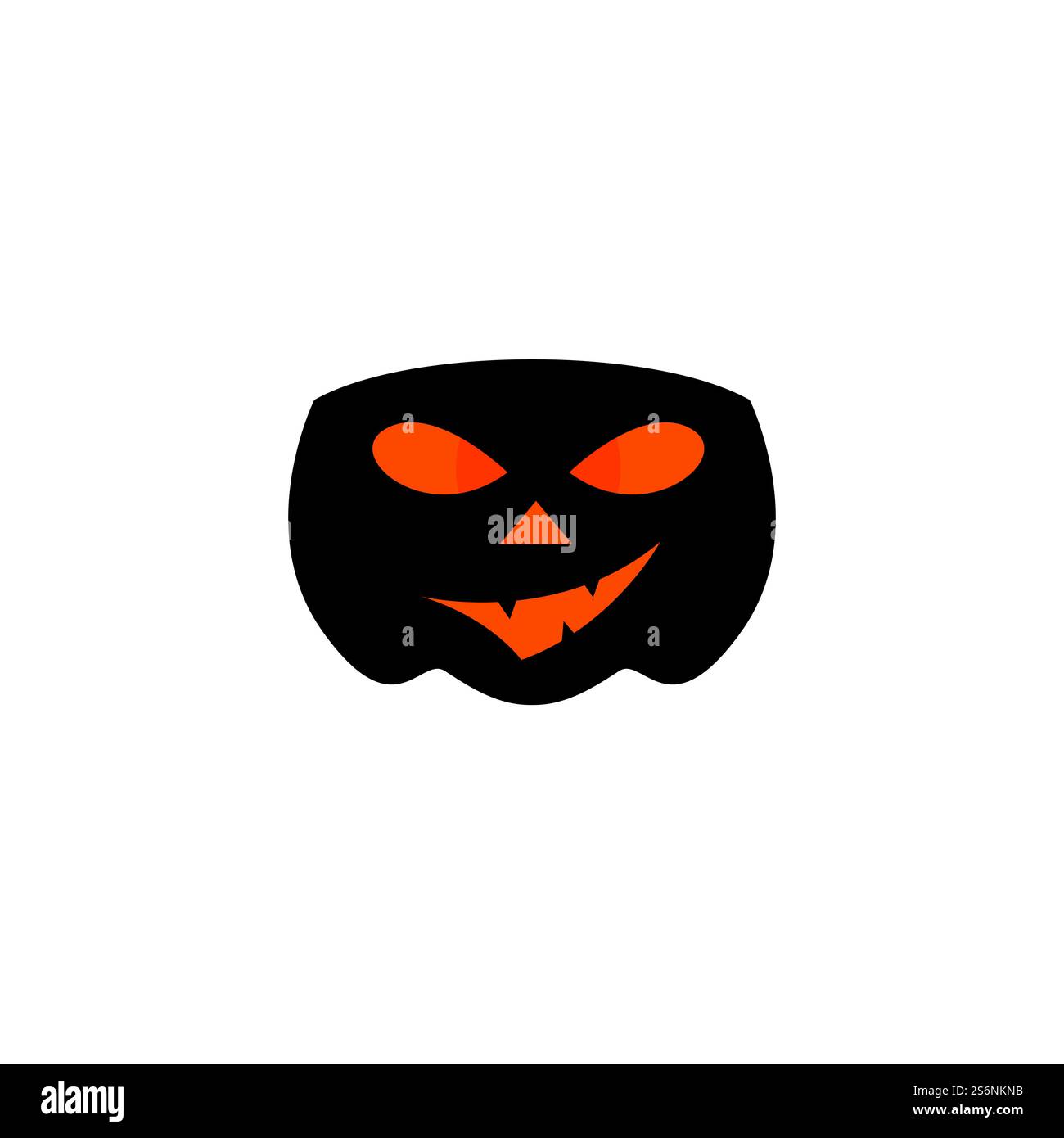 Halloween face horror logo and symbol Stock Vector Image & Art - Alamy