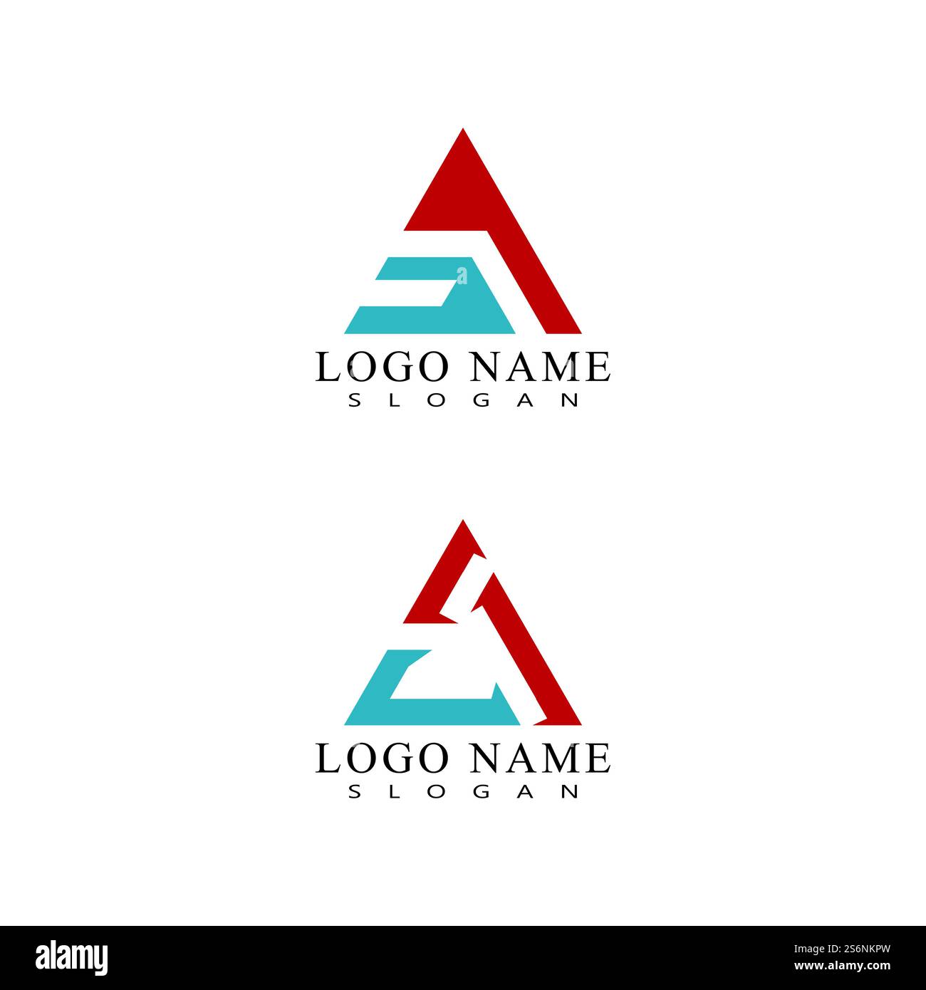 Futuristic Triangle Chain logo design inspiration Stock Vector Image ...
