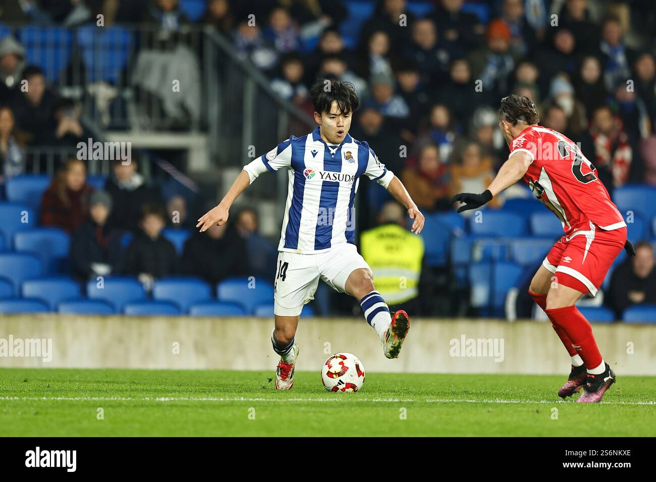 San Sebastian, Spain. 16th Jan, 2025. Takefusa Kubo (Sociedad) Football ...