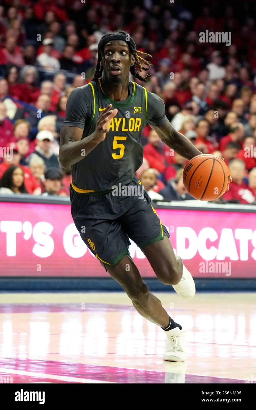 Baylor forward Jason Asemota (5) during the first half of an NCAA ...