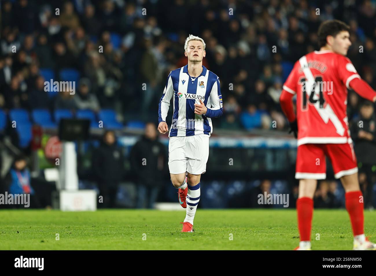 San Sebastian, Spain. 16th Jan, 2025. Orri Oskarsson (Sociedad ...