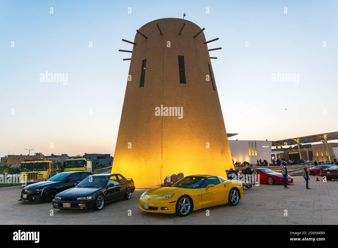 Traditional mud architecture in a heritage town near Qatif, Saudi ...