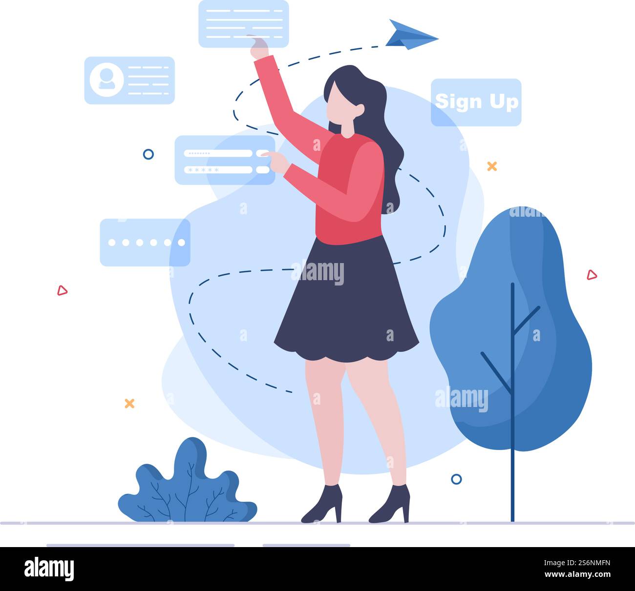 Online Registration or Sign Up Login for Account on Smartphone App ...