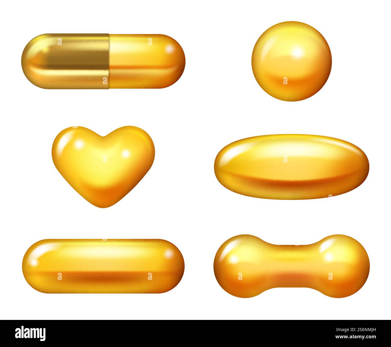 Golden capsule. 3d omega fish oil vitamin e collagen pills care natural ...