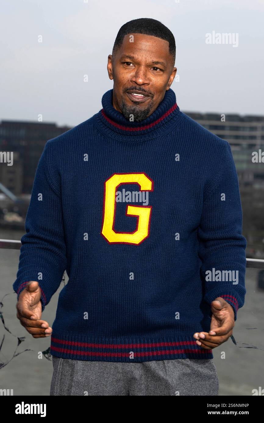Jamie Foxx poses for photographers at the photo call for the film 'Back ...