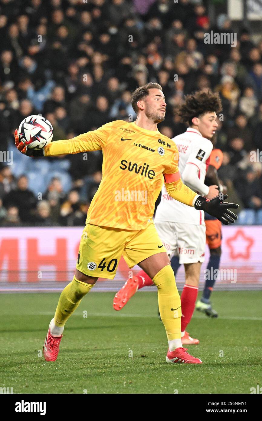 40 Benjamin LECOMTE (mhsc) during the Ligue 1 McDonald's match between Montpellier and Monaco at ...