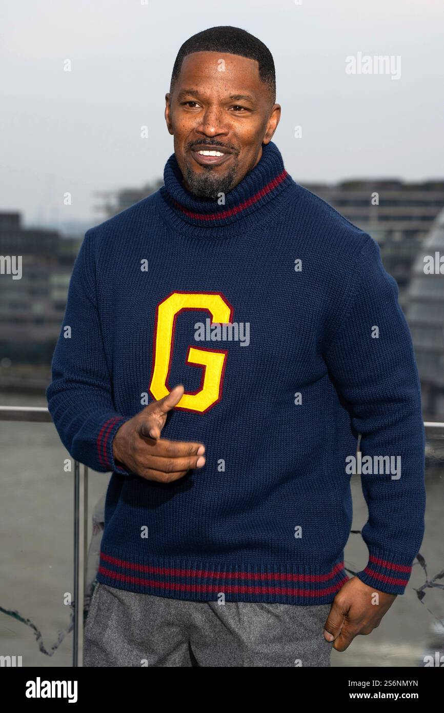 Jamie Foxx poses for photographers at the photo call for the film 'Back ...
