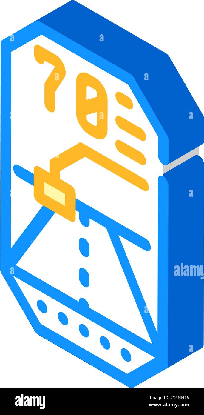 road lidar viewfinder isometric icon vector. road lidar viewfinder sign ...