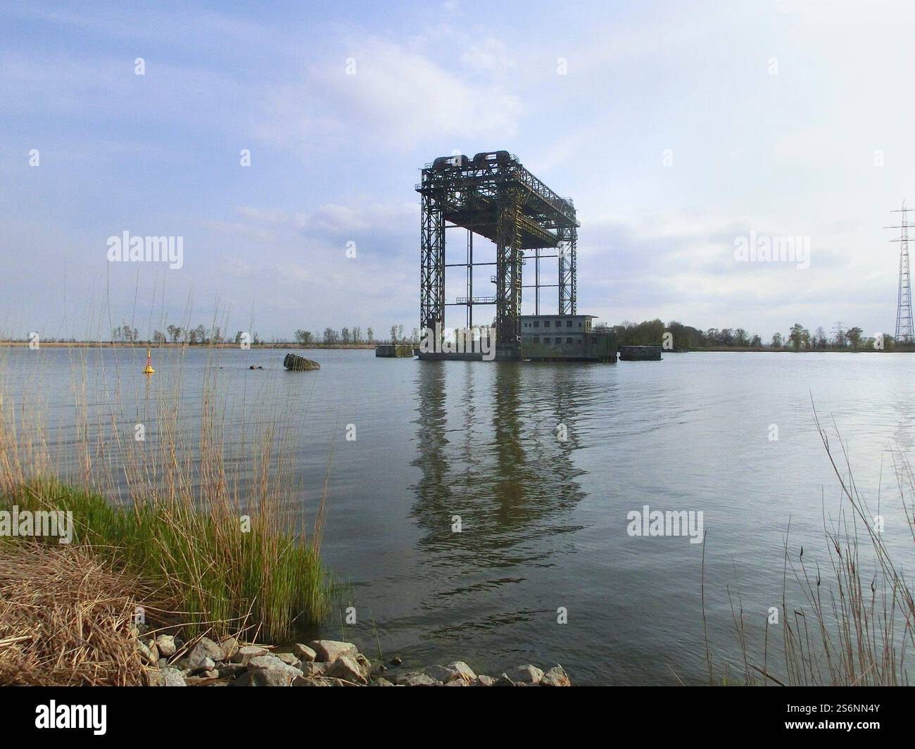 Karnin Lift Bridge Stock Photo - Alamy