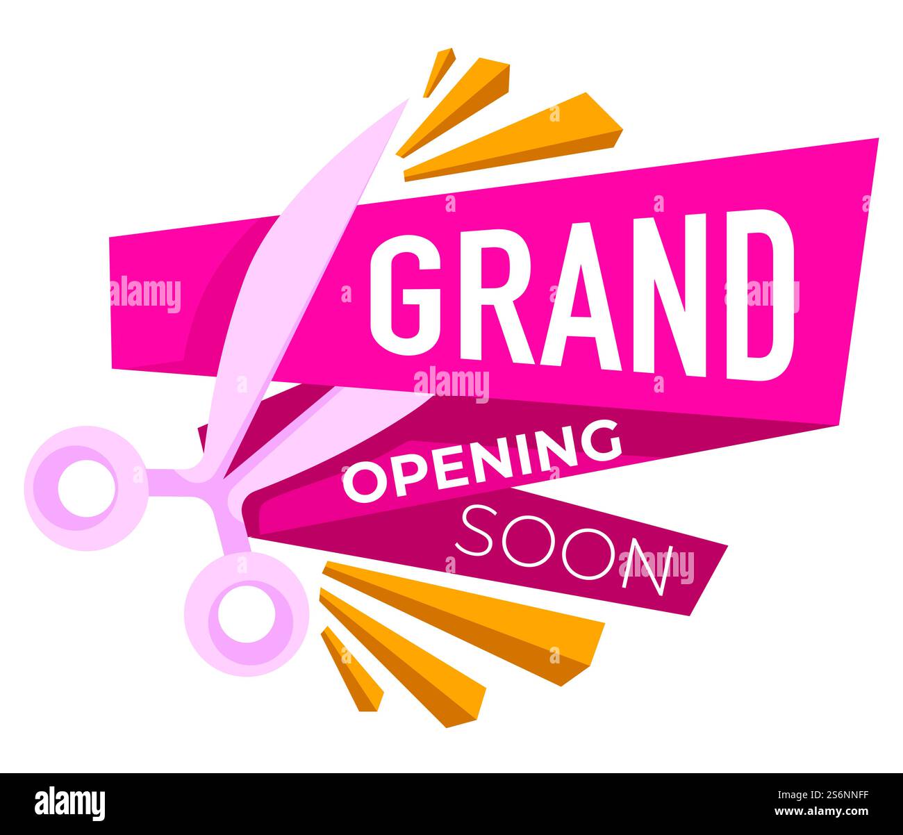 New shop or store grand opening soon, announcement or advertisement ...