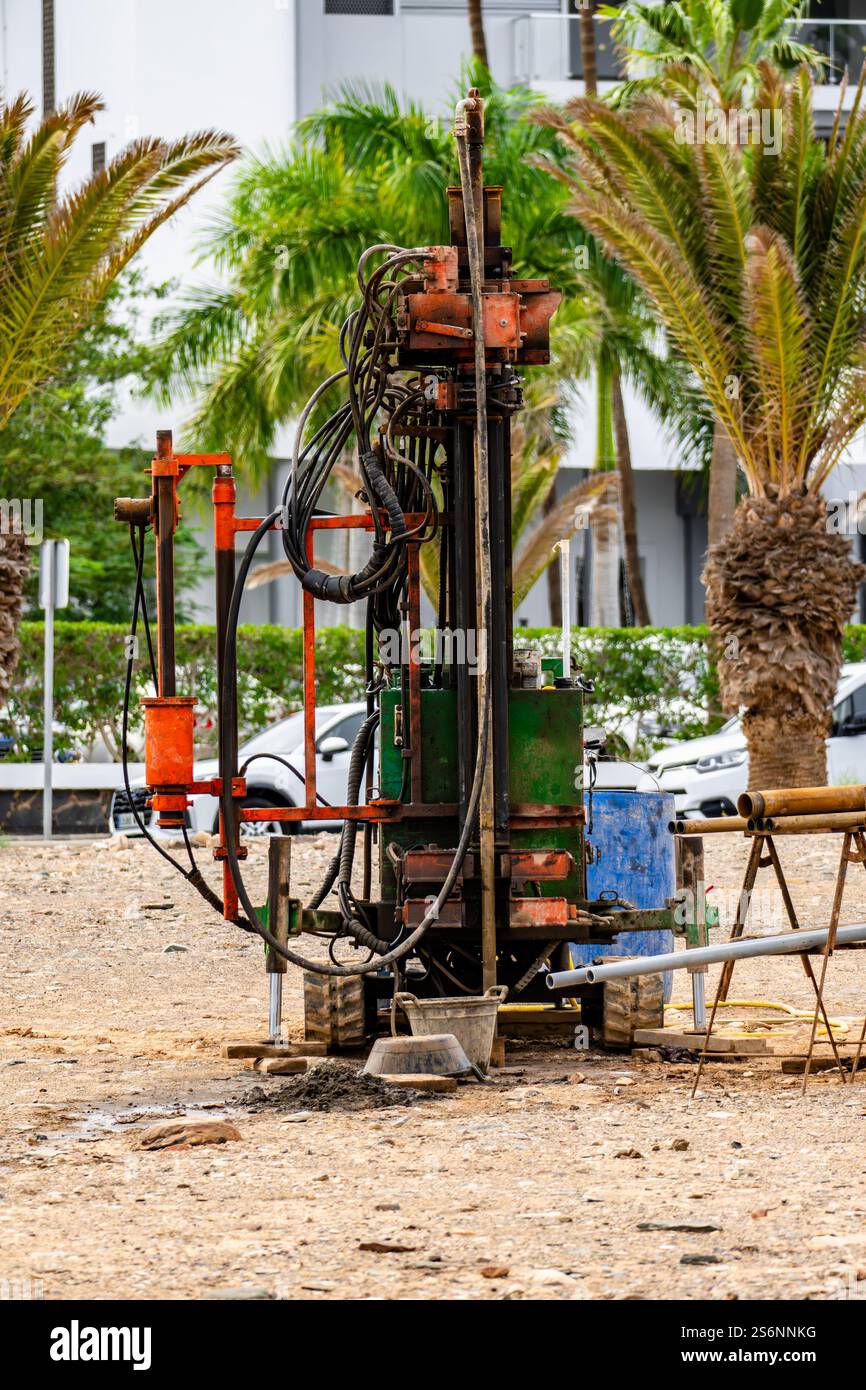 Machine drilling holes in ground hi-res stock photography and images ...