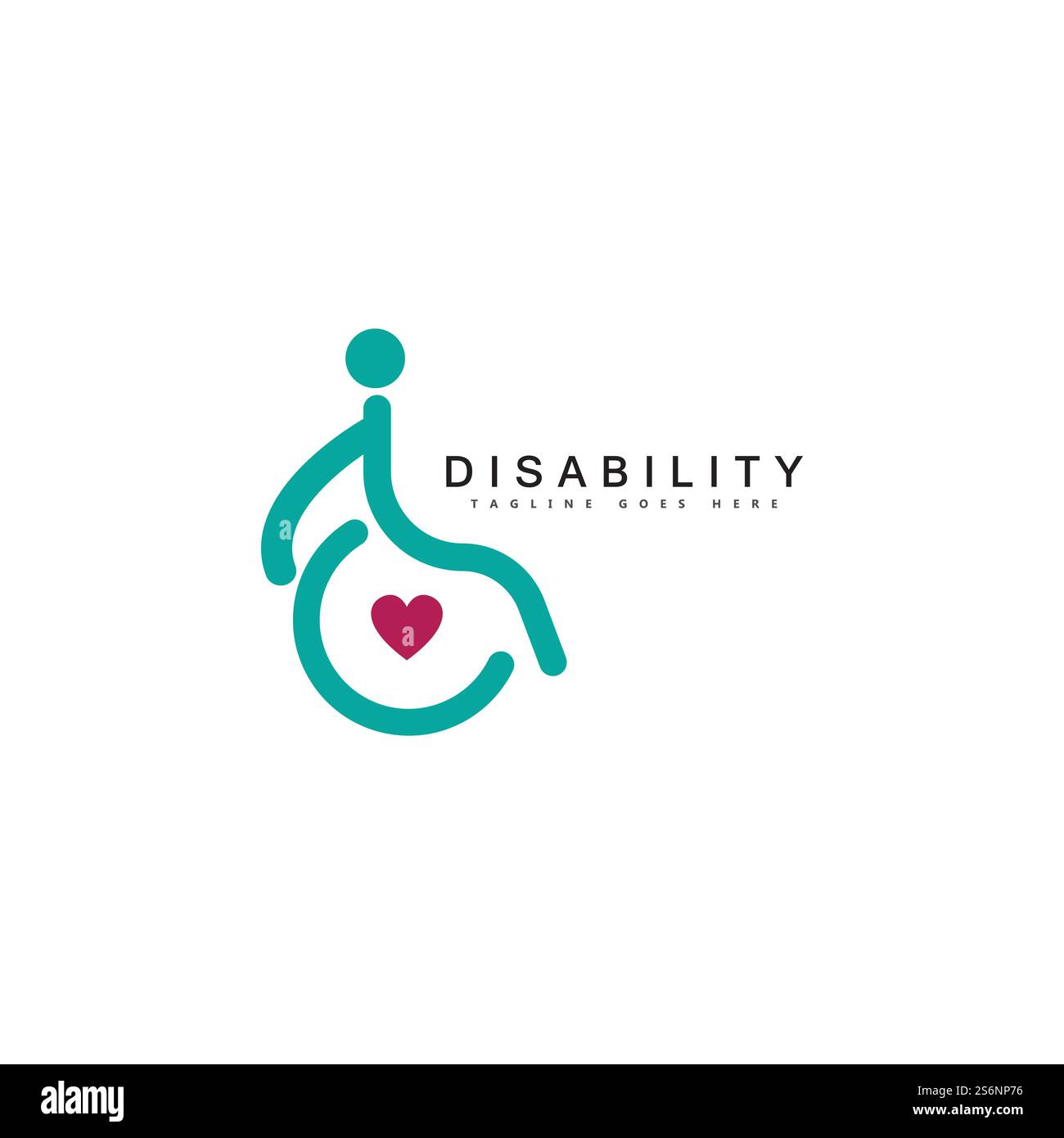 modern Disabled people support logo Stock Vector Image & Art - Alamy