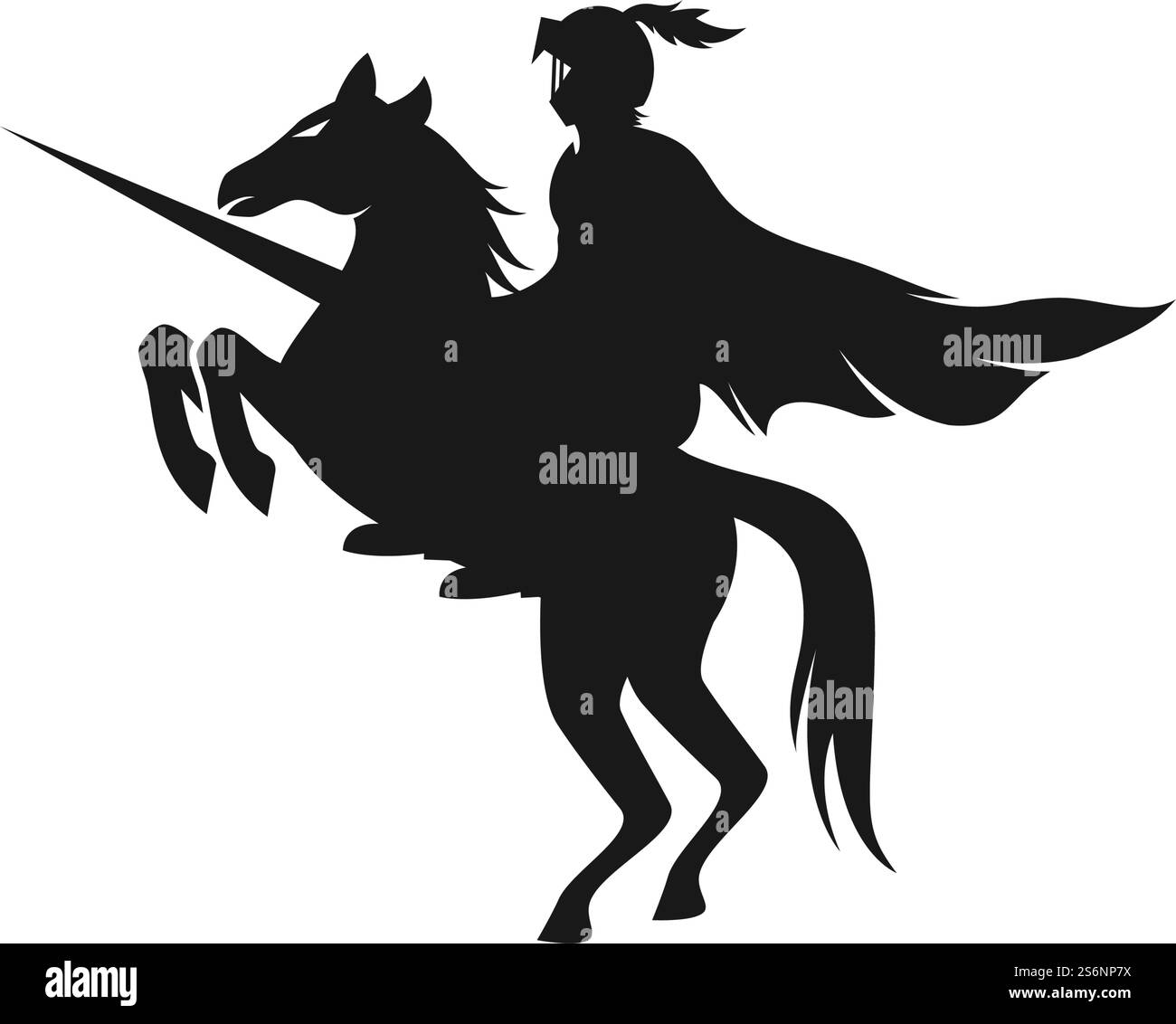 Horse knight hero logo vector design Stock Vector Image & Art - Alamy