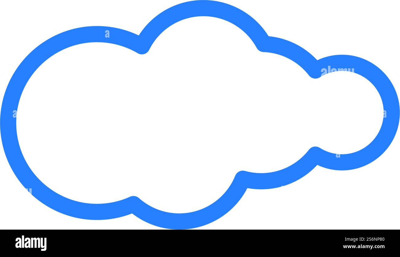 Cloud illustration logo vector flat design Stock Vector Image & Art - Alamy