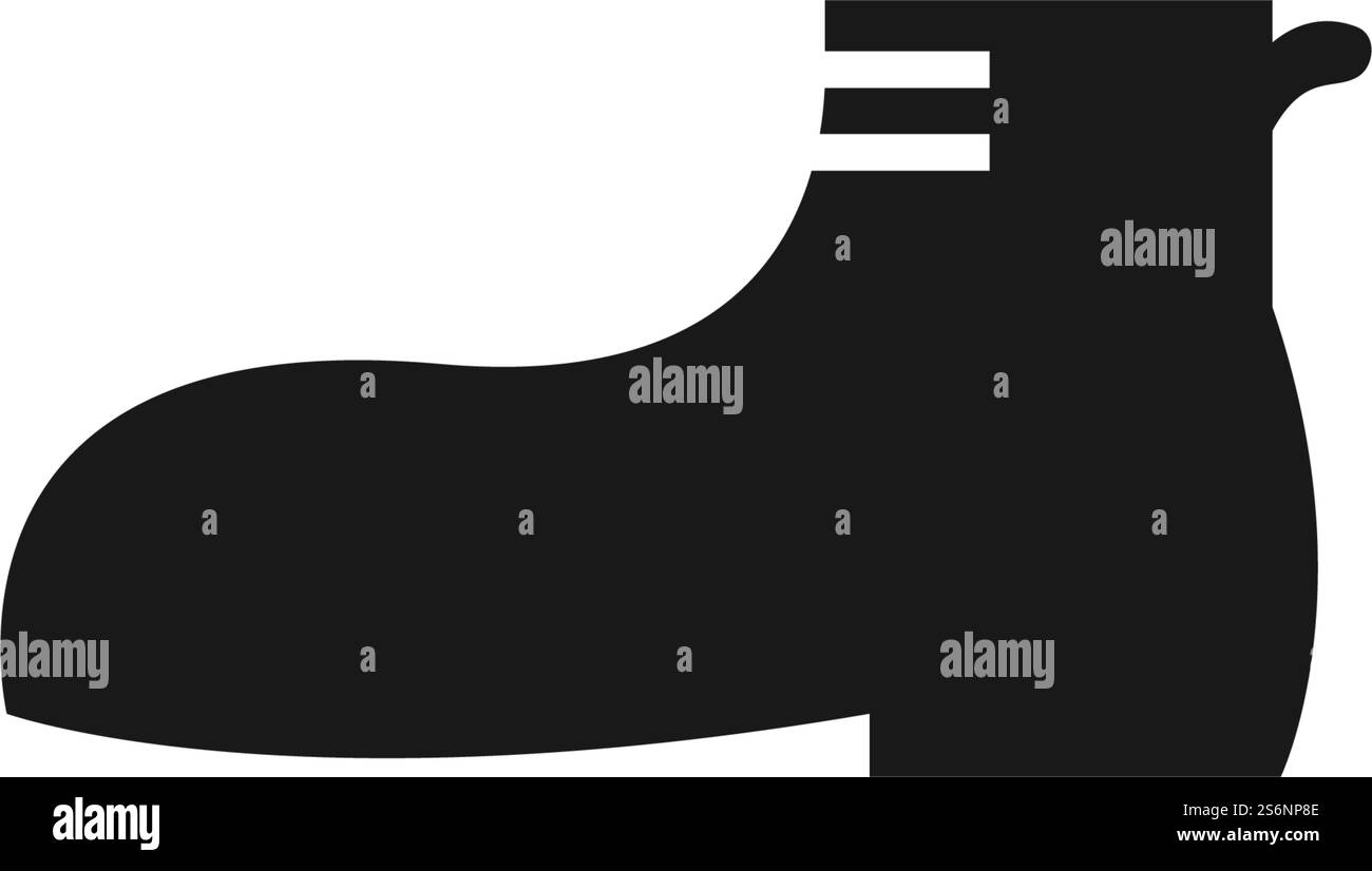 Black army shoe flat icon vector Stock Vector Image & Art - Alamy