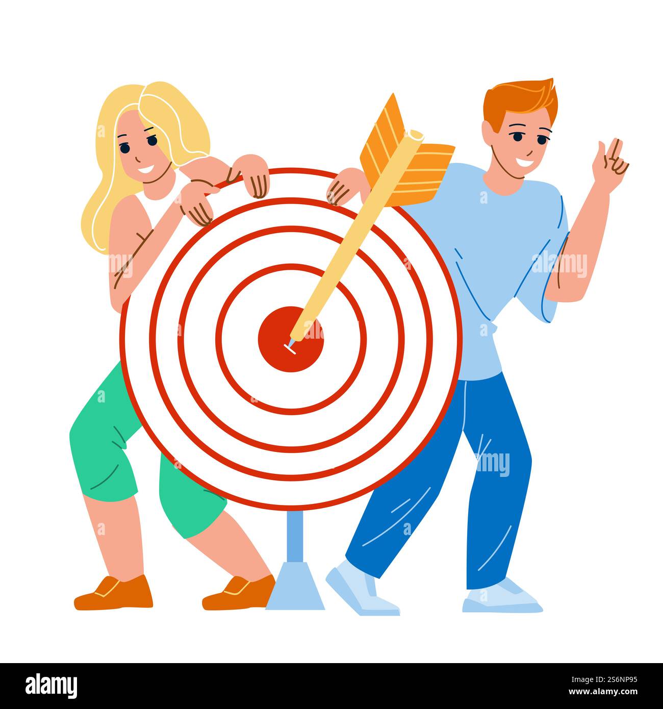 Target Audience People For Selling Product Vector. Teenager Boy And ...