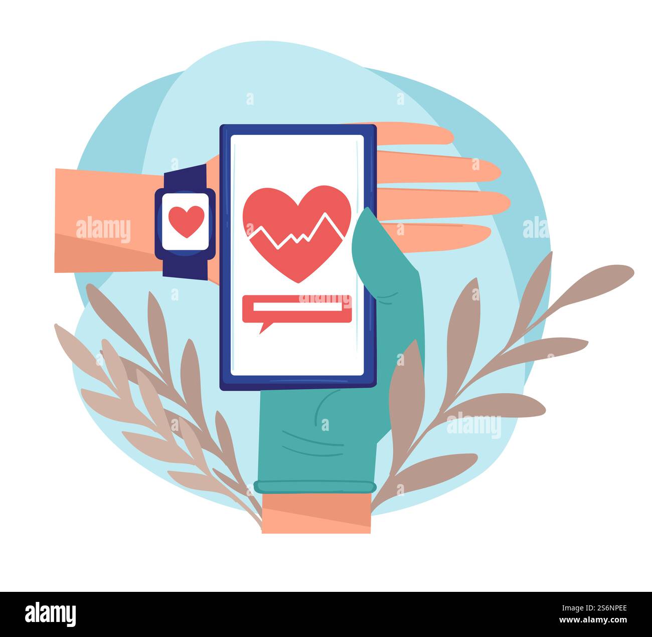Checking showing pulse Stock Vector Images - Alamy