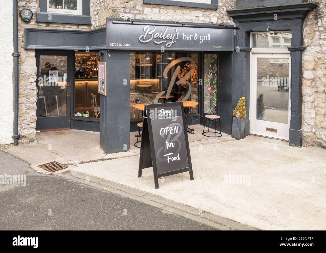 Baileys Bar & Grill in the market town of Settle in North Yorkshire ...